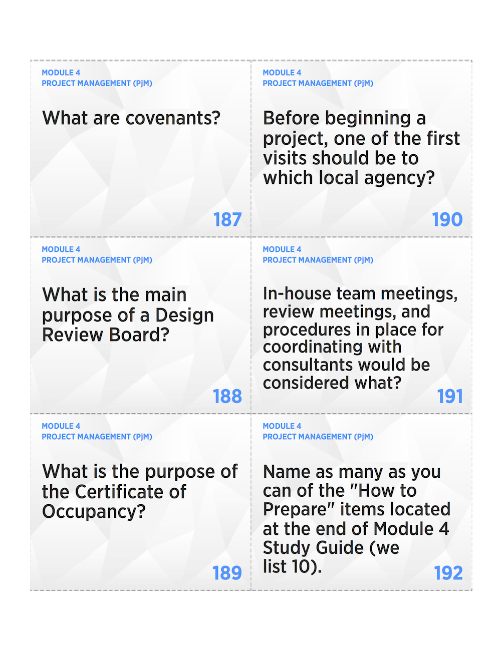 Project Management (PjM) ARE Study Package – Architect Exam Prep