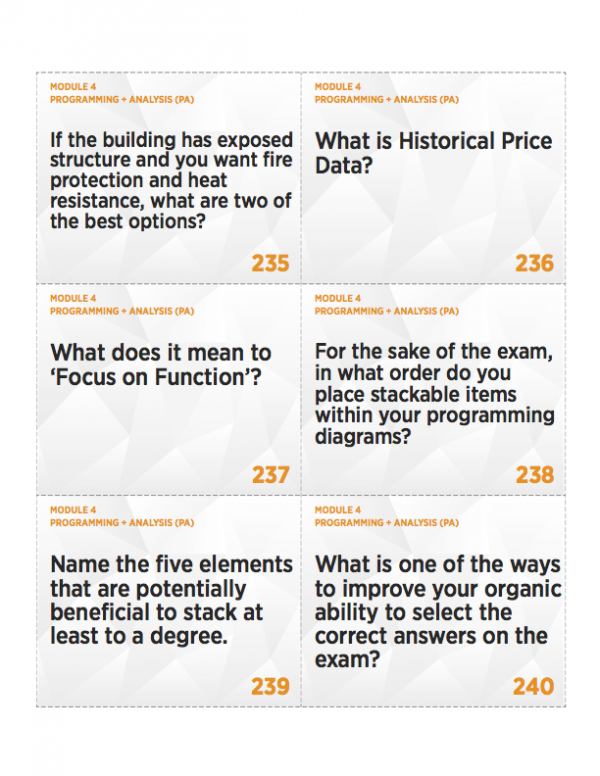 Programming and Analysis (PA) ARE Study Package – Architect Exam Prep